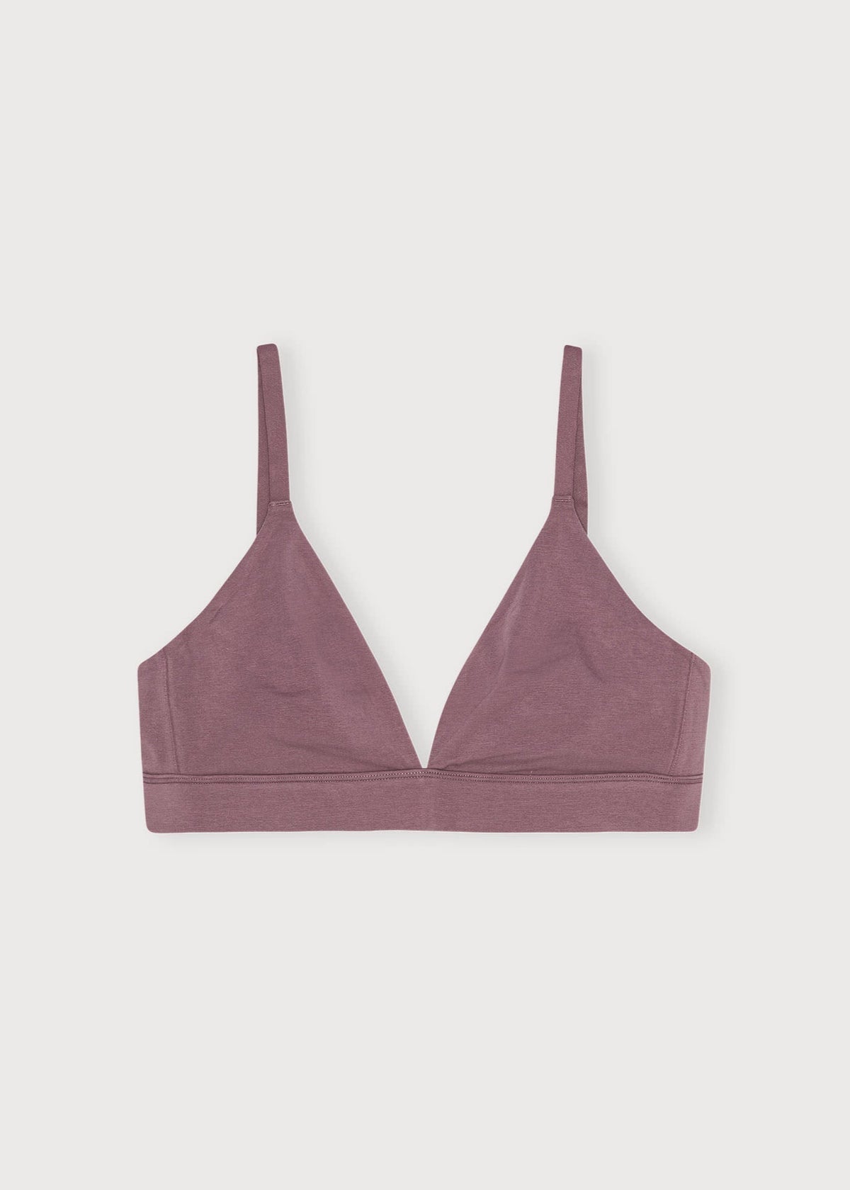 Organic Basics Core Triangle Bralette in Rose Wood | Love of Lemons