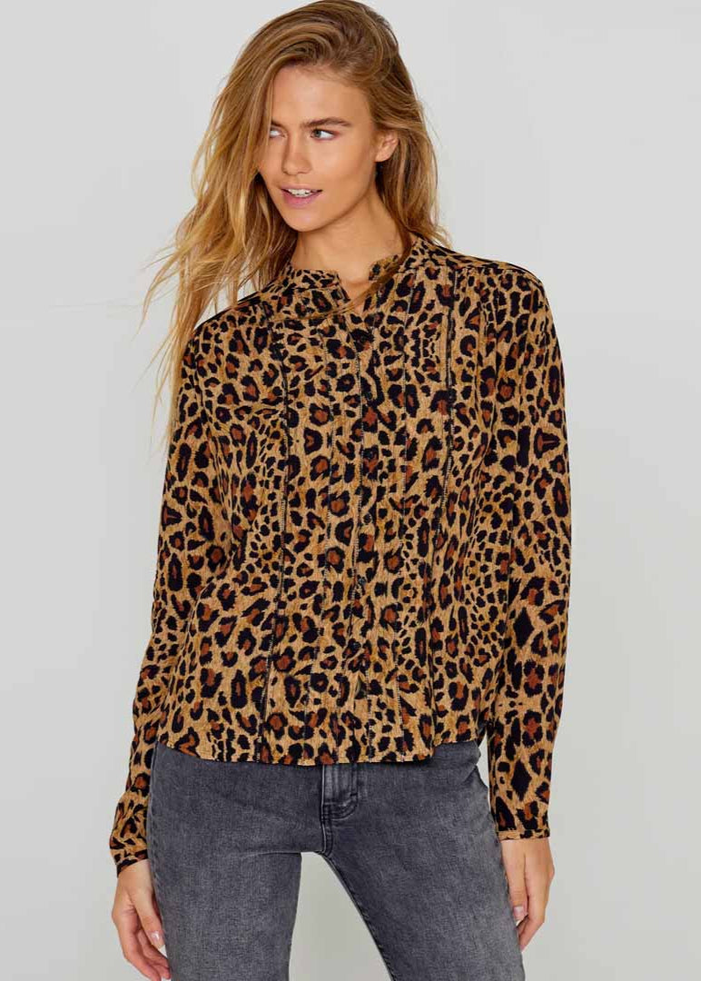 Five Cybele Blouse in Leopard Print | Love of Lemons
